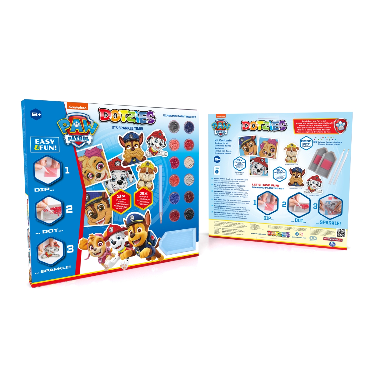 "DIAMOND DOTS radošs dimanta gleznas komplekts ""Paw Patrol"", DTZ10 ...